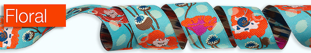 Floral Ribbons - Flower, Floral Print, Wired - Renaissance Ribbons ...