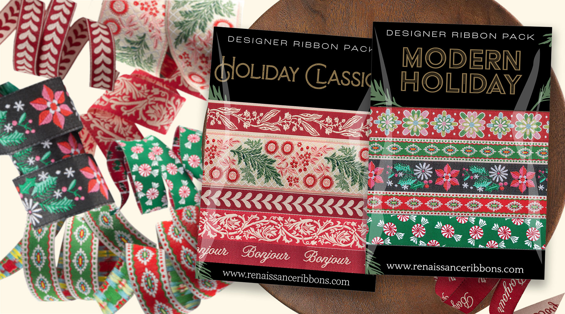 Designer embroidered and jacquard ribbons - Renaissance Ribbons ...