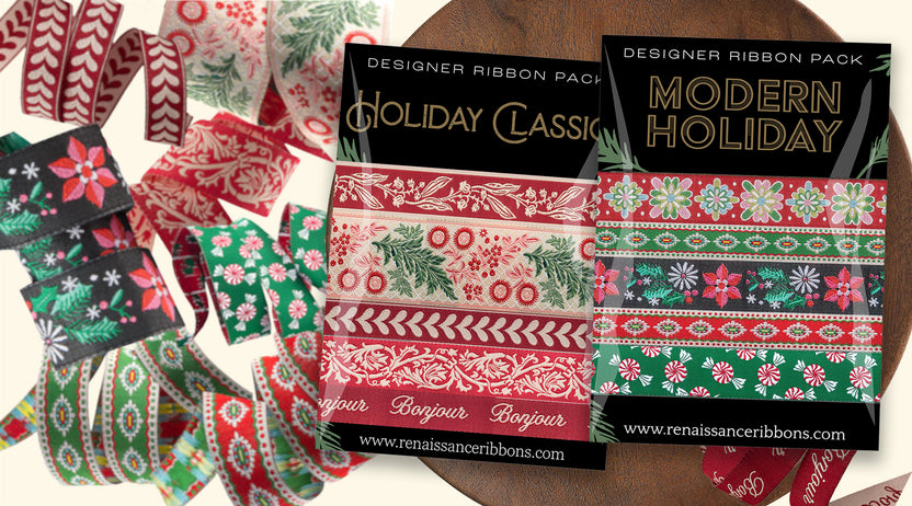 Designer embroidered and jacquard ribbons - Renaissance Ribbons ...