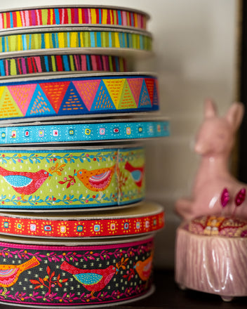 Designer embroidered and jacquard ribbons - Renaissance Ribbons ...